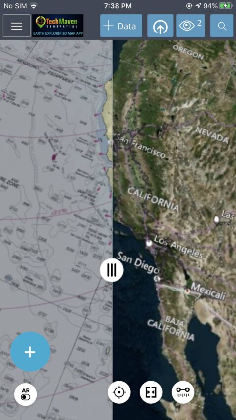 Swipe Compare | Earth Explorer 3D Map App